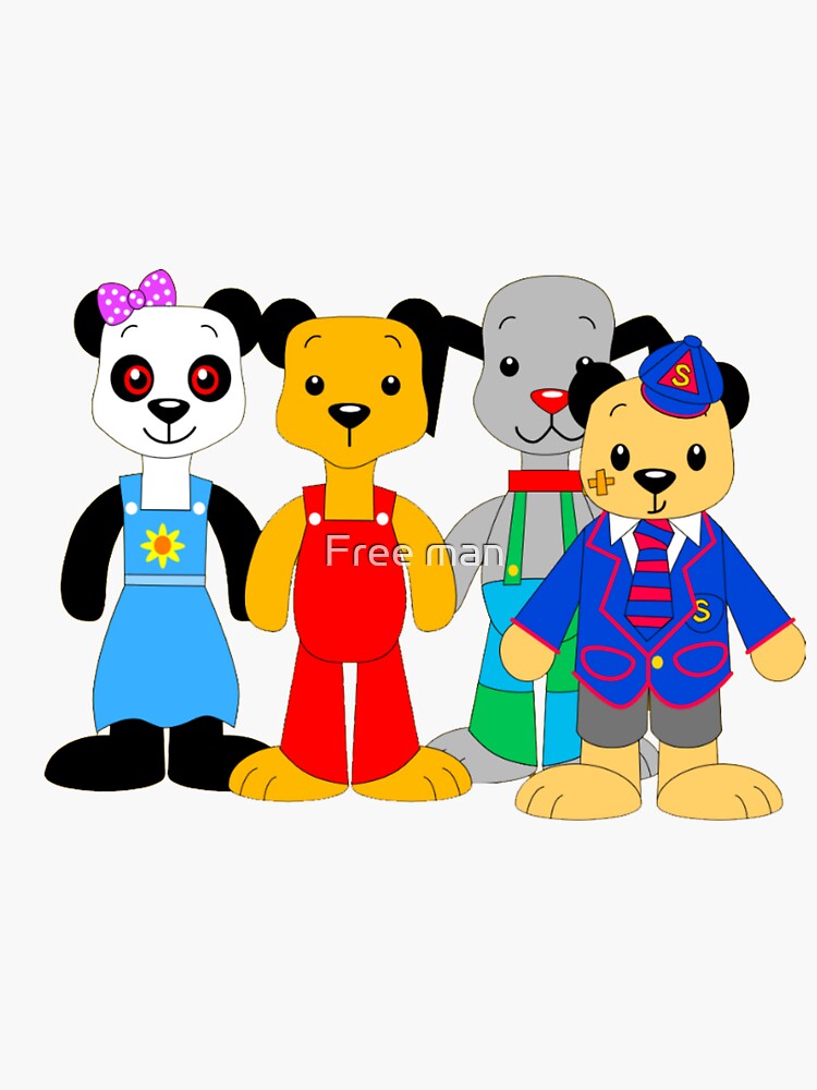 "Sooty And Sweep" Sticker for Sale by Freeman2022 | Redbubble