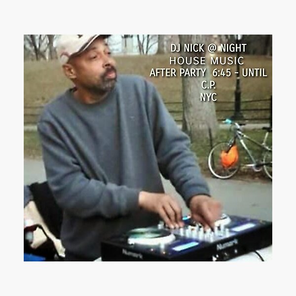 "Der legendäre NYC House Music DJ Nick @ Night, Nick Johnson" Fotodruck ...