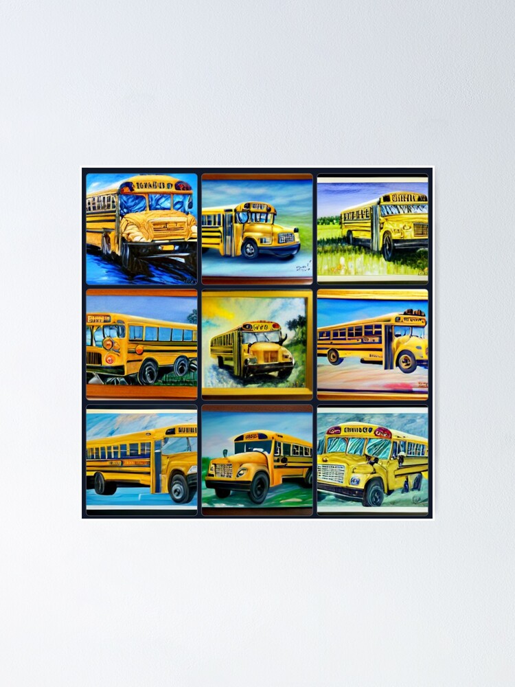"School Bus Safety Pack" Poster for Sale by CinderPress | Redbubble