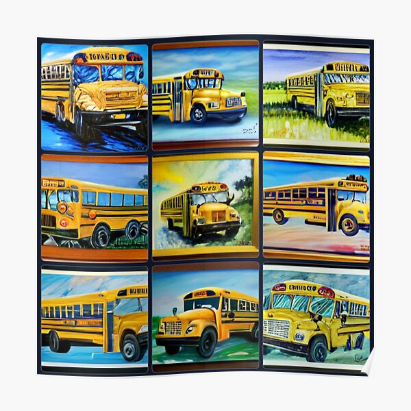 "School Bus Safety Pack" Poster for Sale by CinderPress | Redbubble
