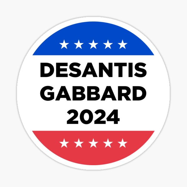 "Ron Desantis Tulsi Gabbard 2024 Dream Ticket" Sticker for Sale by ...