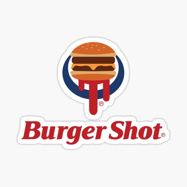 "Burger Shot" Sticker for Sale by olivia-krig | Redbubble