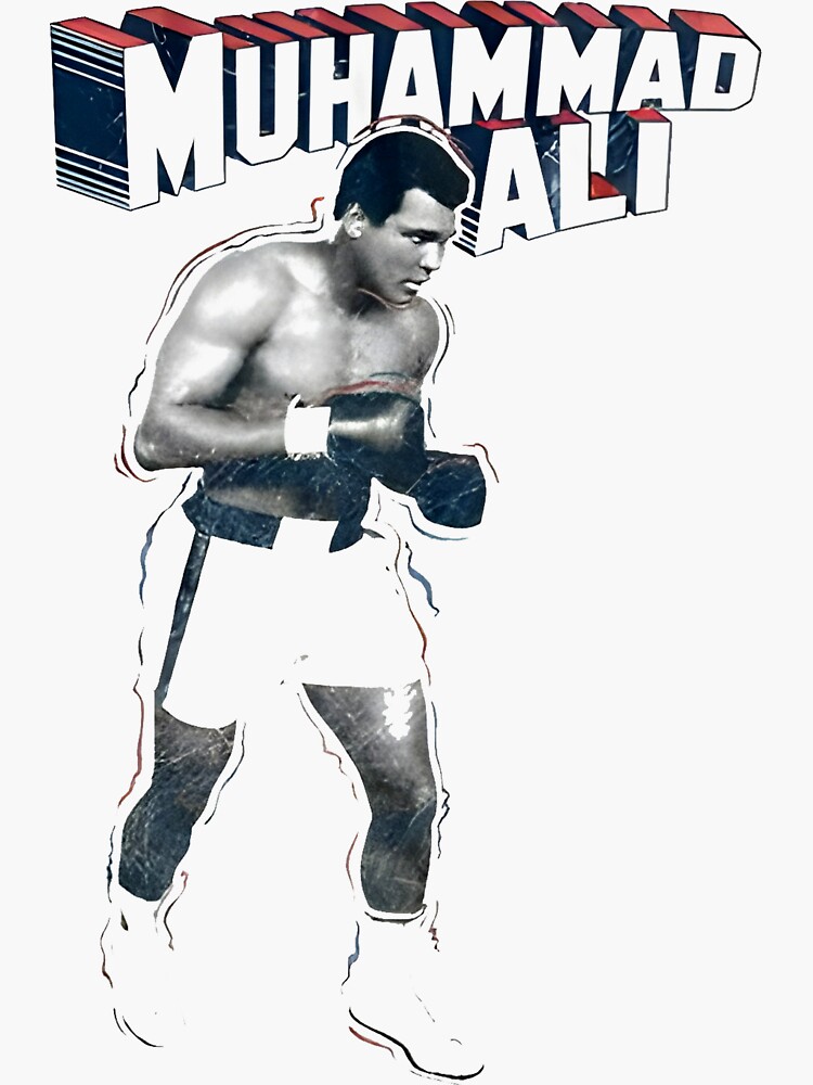 "Muhammad Ali retro" Sticker for Sale by Orkunzturk | Redbubble