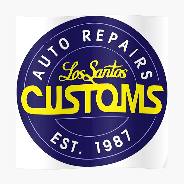 "Los Santos Customs" Poster for Sale by olivia-krig | Redbubble