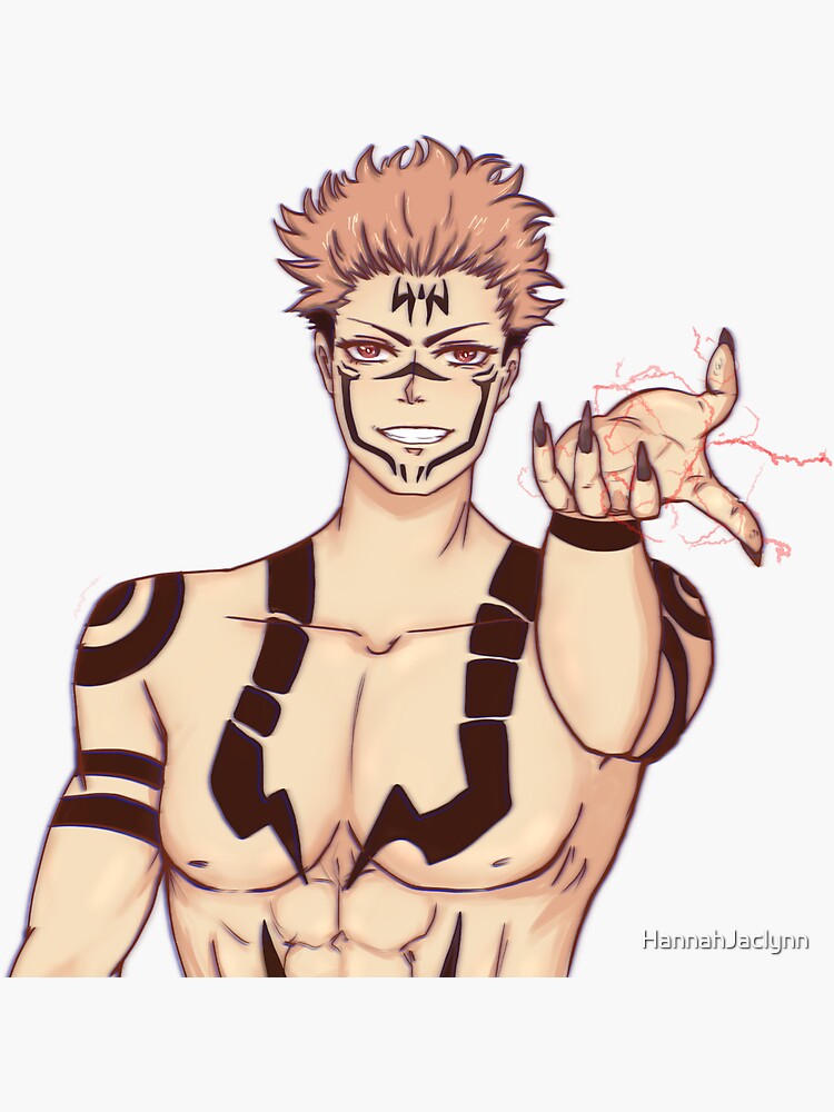Sukuna Jjk Sticker For Sale By Hannahjaclynn Redbubble