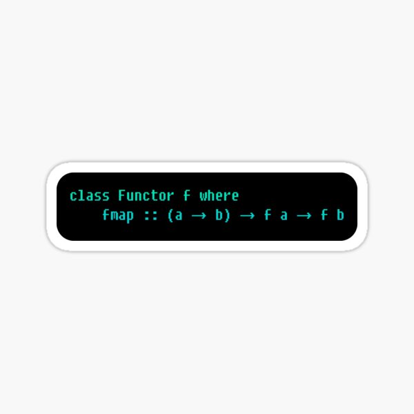 Haskell Functor Definition Sticker For Sale By Arctide Redbubble