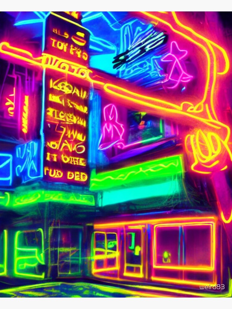 "Neon signs city 80s 90s hot pink electric lights night life party ...