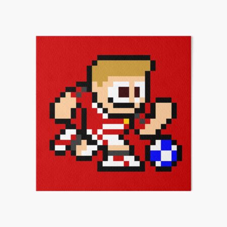 "Manchester United (8-bit Football / Soccer Player)" Art Board Print ...