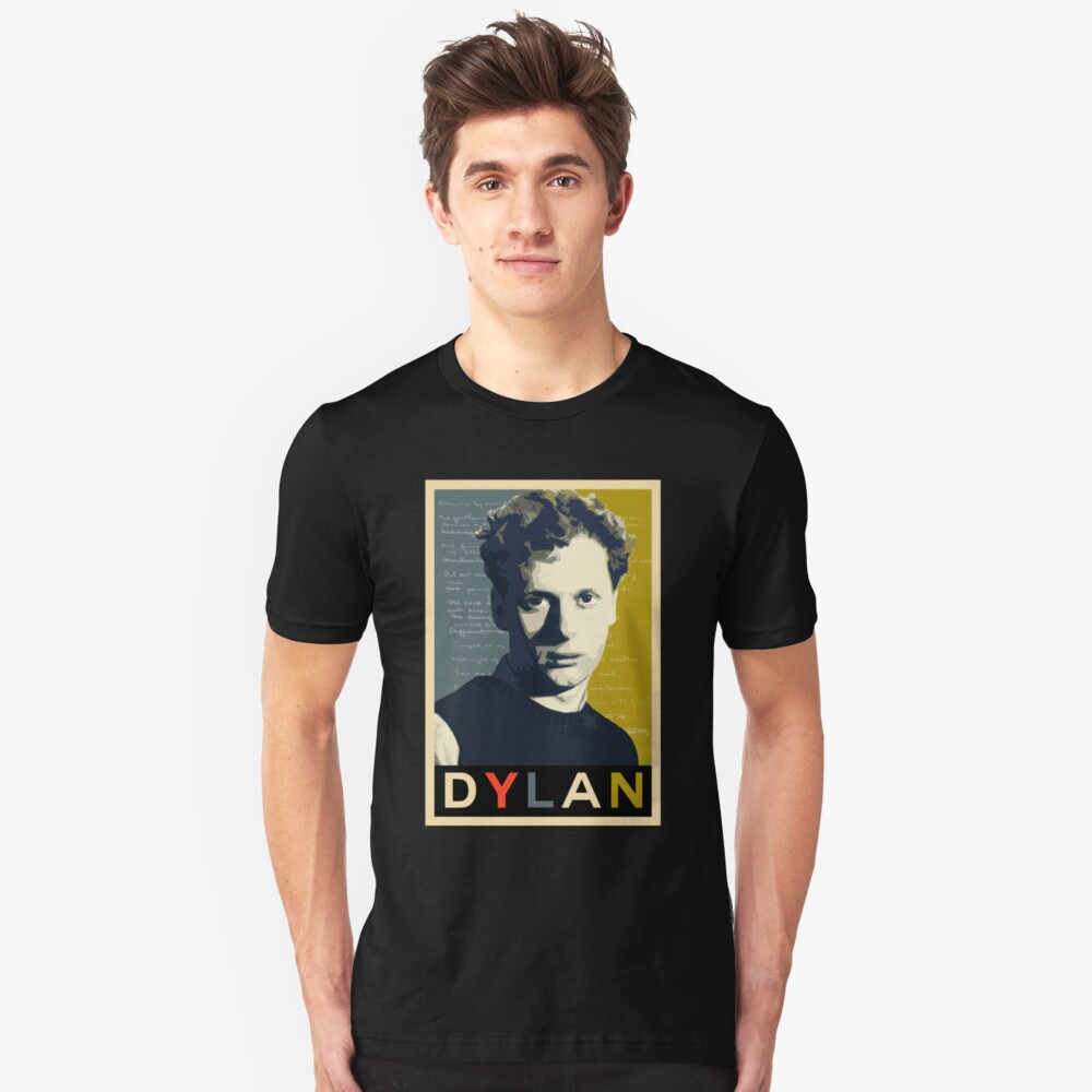 "Dylan Thomas" T-shirt by SUCHDESIGN | Redbubble