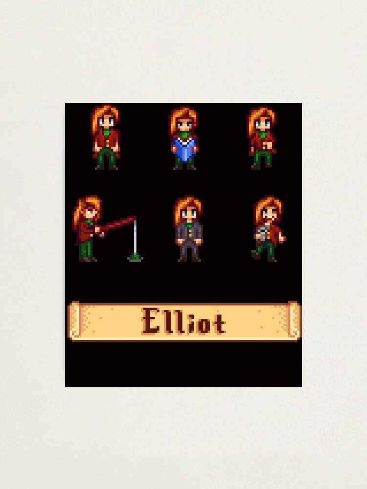 "Stardew Valley Sprites Elliot " Photographic Print for Sale by ...
