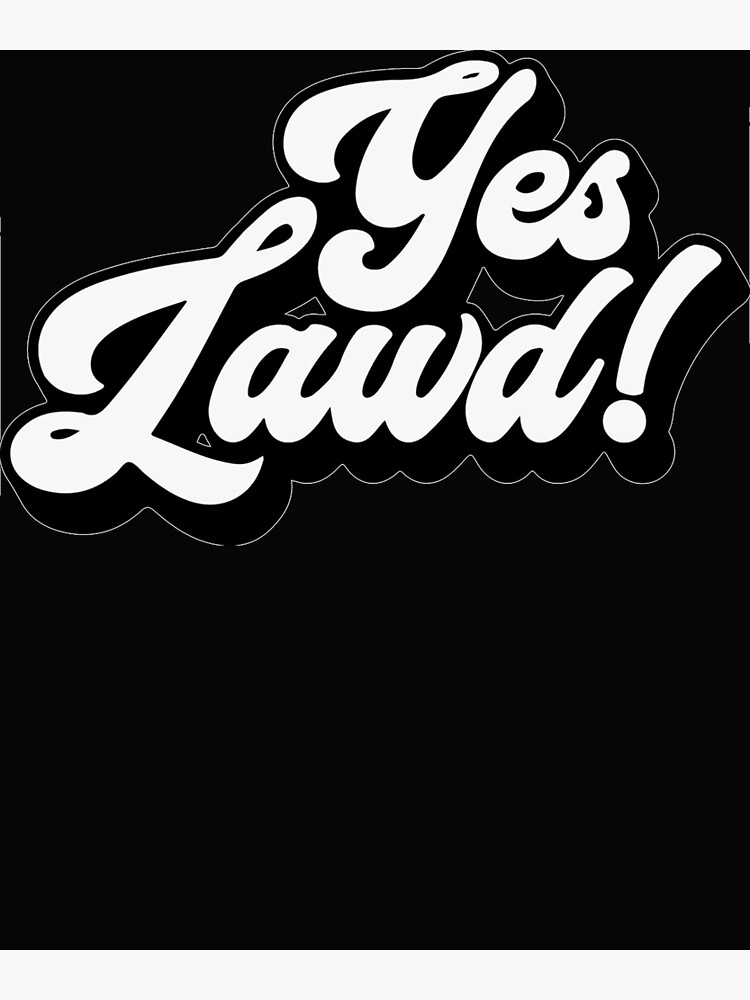 "Anderson Paak Yes Lawd! Logo Sticker" Poster for Sale by RickeyDorzok | Redbubble