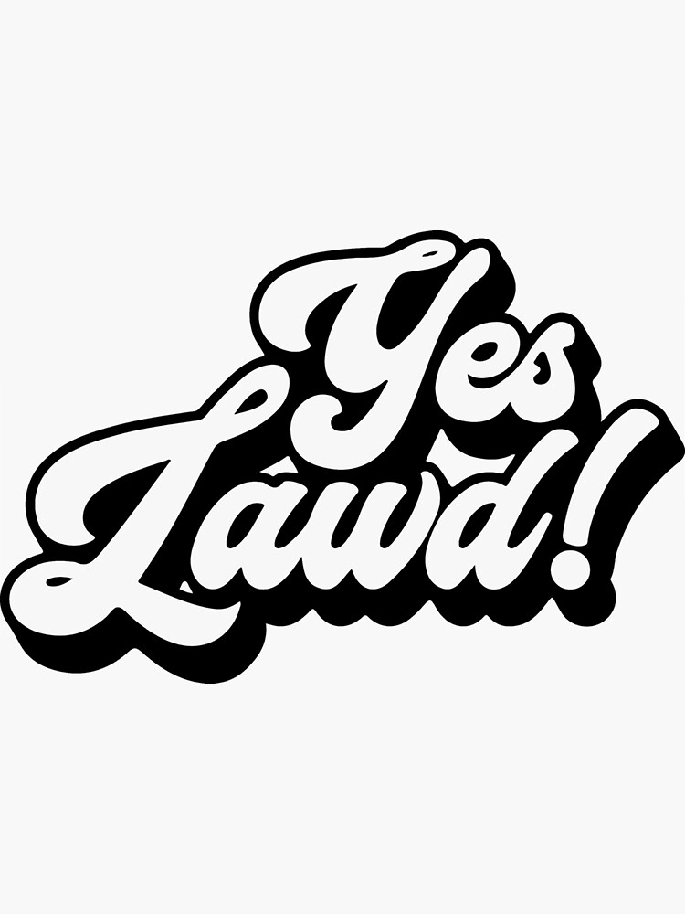 "Anderson Paak Yes Lawd! Logo Sticker" Sticker for Sale by RickeyDorzok | Redbubble