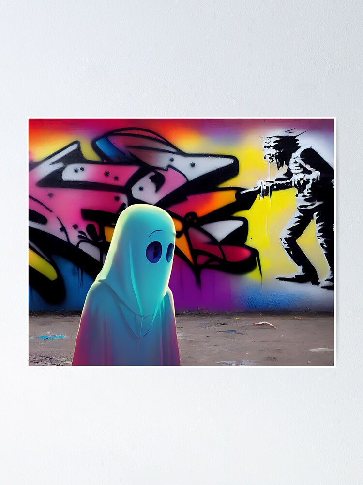 "Sad Casper- Ghosts and Graffiti Collection" Poster for Sale by ...