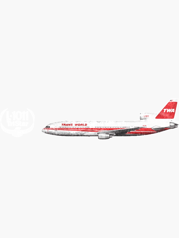 "TWA L-1011 Tristar Airliner " Sticker for Sale by StephanieHar1 ...