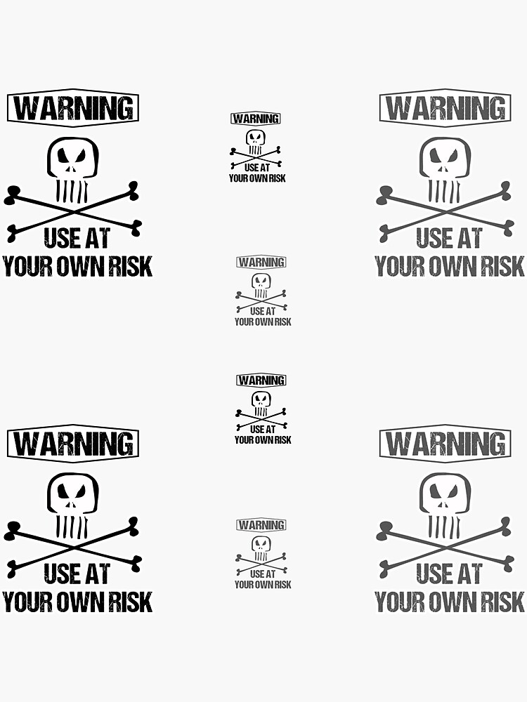 "Warning Skull Poison Label Version 5" Sticker for Sale by SimonSay ...