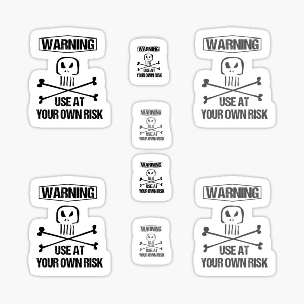 "Warning Skull Poison Label Version 5" Sticker for Sale by SimonSay ...