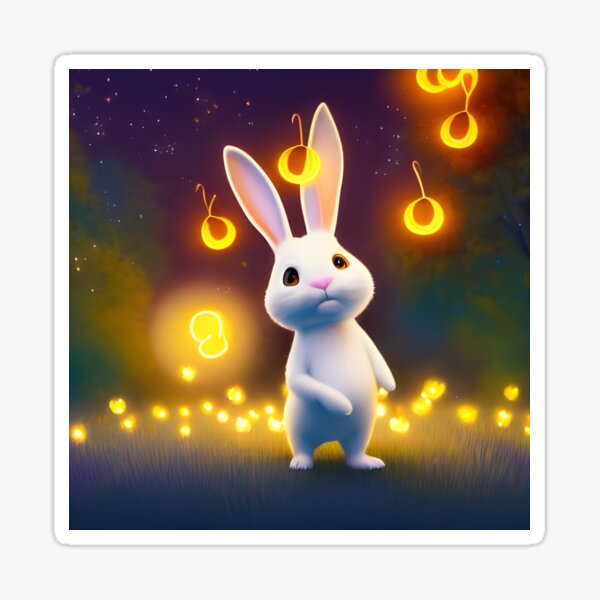 "White Rabbit" Sticker for Sale by rosannap12 | Redbubble
