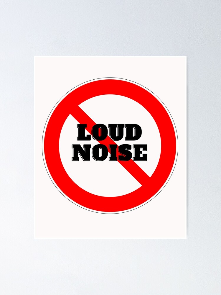 "No Loud Noise - Funny Witty Sarcastic " Poster for Sale by ...