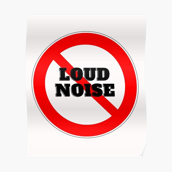 "No Loud Noise - Funny Witty Sarcastic " Poster for Sale by ...