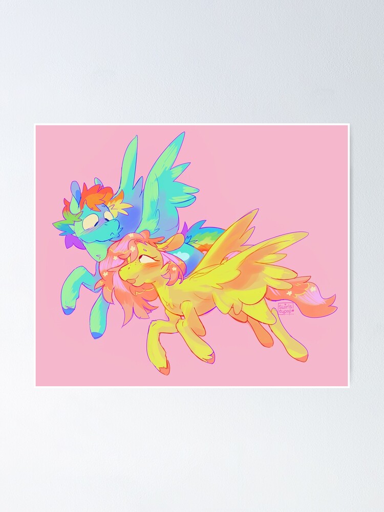 "flying buddies" Poster for Sale by Swirlseypop | Redbubble