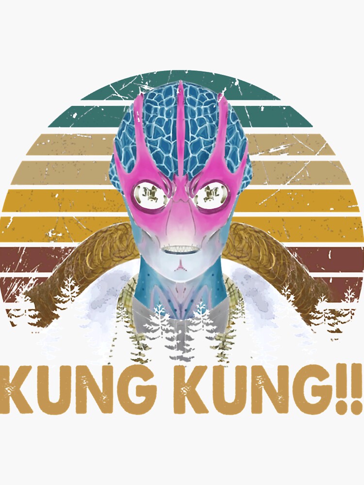 "Vintage Kung Kung!!! Resident Alien Design" Sticker for Sale by Brooknfratello | Redbubble