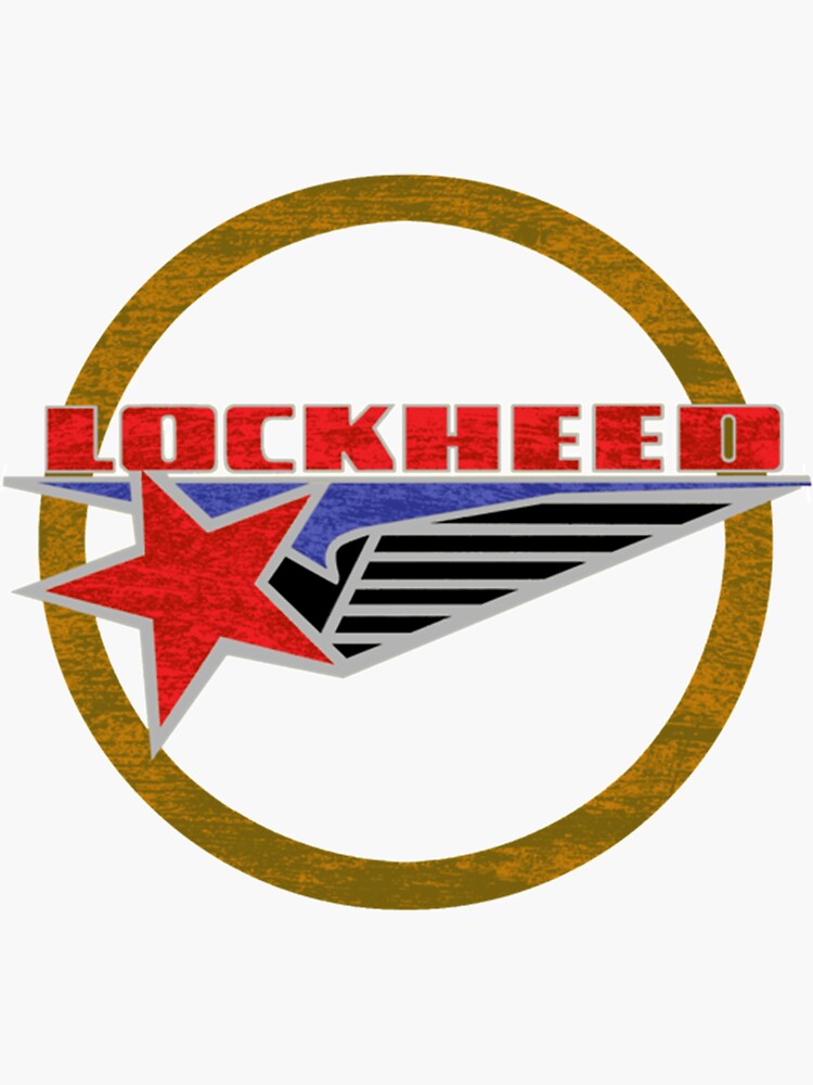 "Vintage Lockheed" Sticker for Sale by Brooknfratello | Redbubble