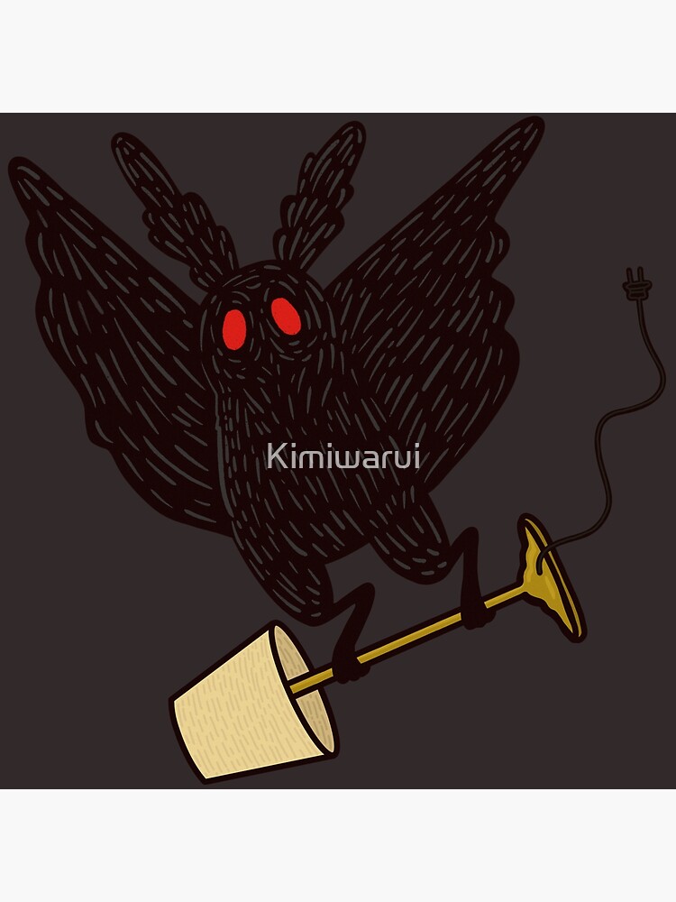 "Mothman With Lamp" Poster for Sale by Kimiwarui | Redbubble