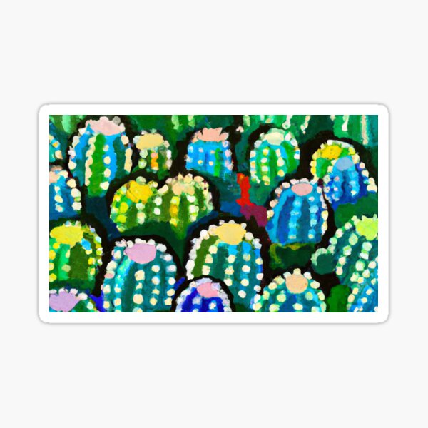"Cheeky Little Cacti" Sticker for Sale by OKAYphotoshop | Redbubble