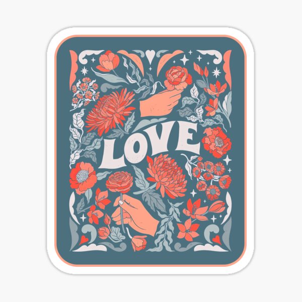 "Boho Wall Art, Love, Peace" Sticker for Sale by BohoStyles | Redbubble