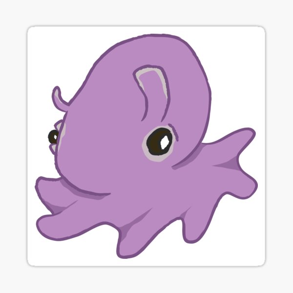 "Dumbo octopus" Sticker for Sale by B-A-R-F | Redbubble