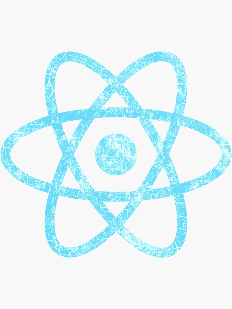 Vintage Reactjs React Js Javascript Framework Sticker For Sale By Brooknfratello Redbubble