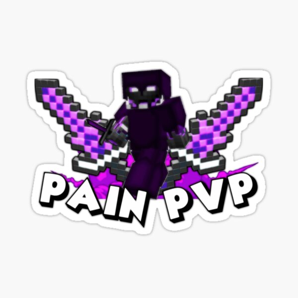 "Minecraft Cool PvP Design - Pain PvP Texture Pack" Sticker for Sale by ...