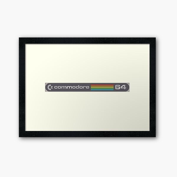 "Commodore 64 Badge" Framed Art Print for Sale by drfortyseven | Redbubble