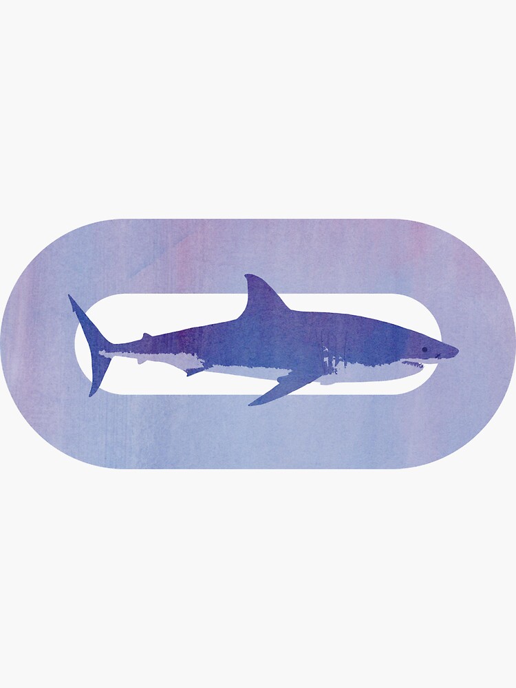 "Shark Logo" Sticker for Sale by MoonLitFox | Redbubble