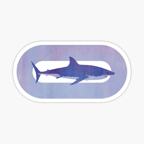 "Shark Logo" Sticker for Sale by MoonLitFox | Redbubble