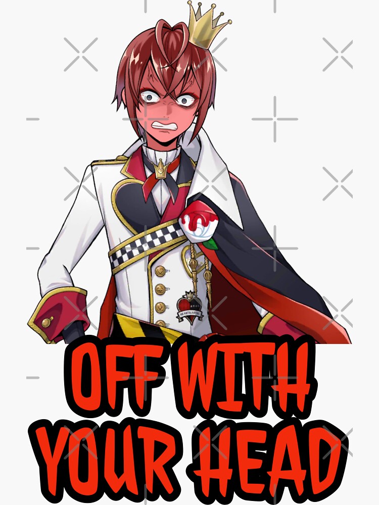 ""Off With Your Head" ~ Riddle Rosehearts (Twisted Wonderland)" Sticker for Sale by trixiestar2 ...