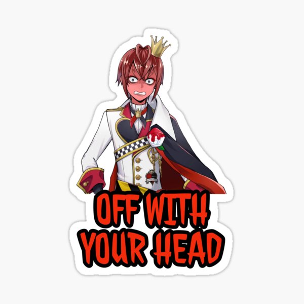 ""Off With Your Head" ~ Riddle Rosehearts (Twisted Wonderland)" Sticker ...