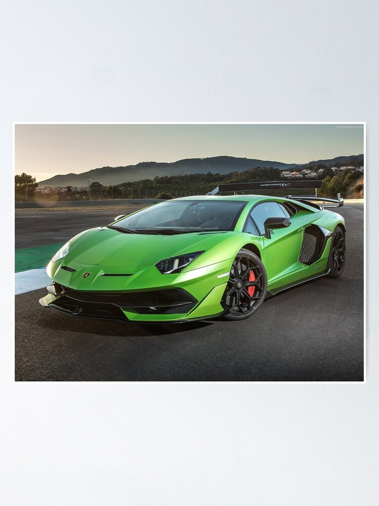 "the green lambo" Poster for Sale by DominicNegri | Redbubble