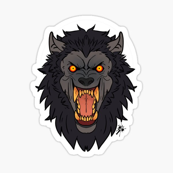 "Big Bad Kessler Wolf" Sticker for Sale by Ink-hammer | Redbubble