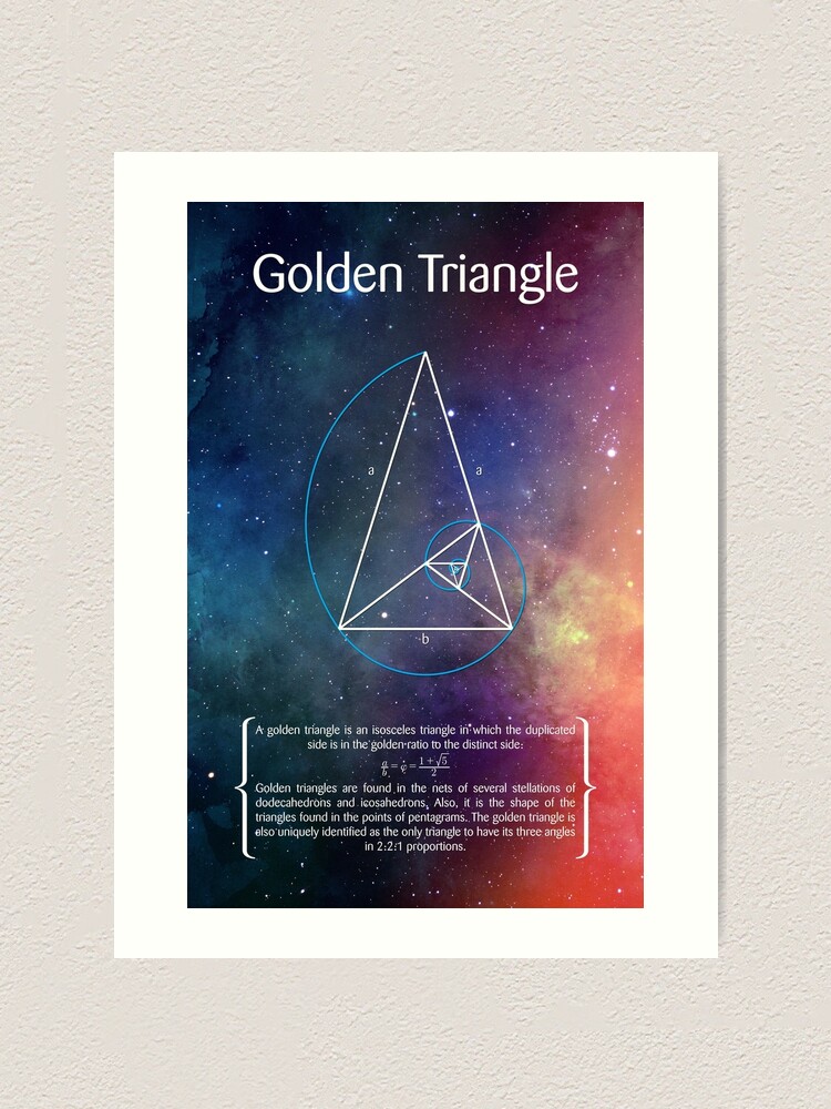 "Golden Triangle" Art Print for Sale by coolmathposters | Redbubble