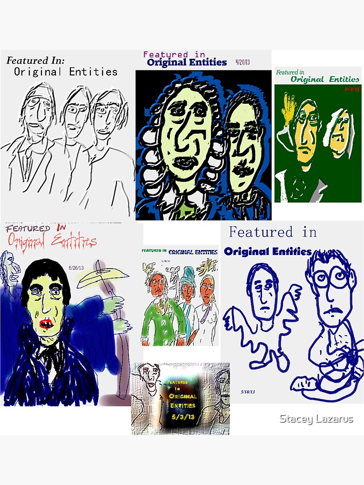 "Original Entities Feature Banner Collection Collage #10" Sticker for ...