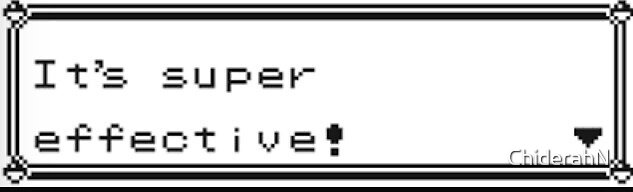 "It's Super effective" by ChiderahN | Redbubble