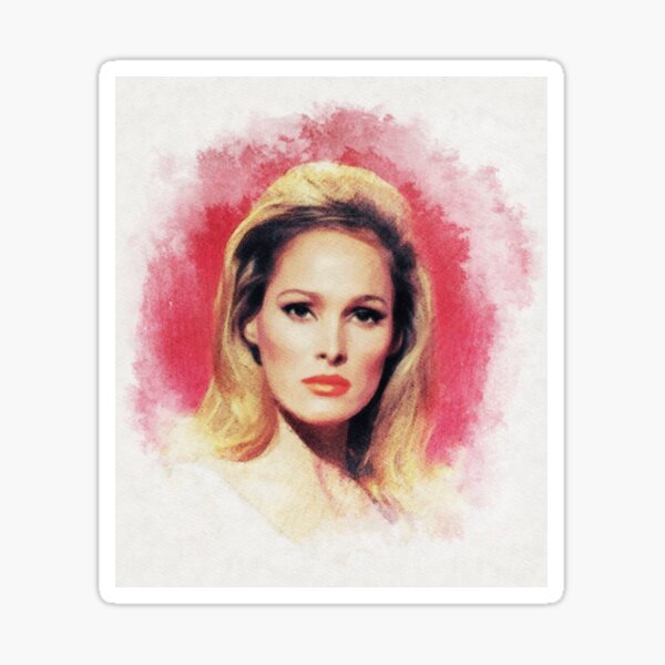 "Ursula Andress, Actress" Sticker for Sale by Hollywoodize | Redbubble