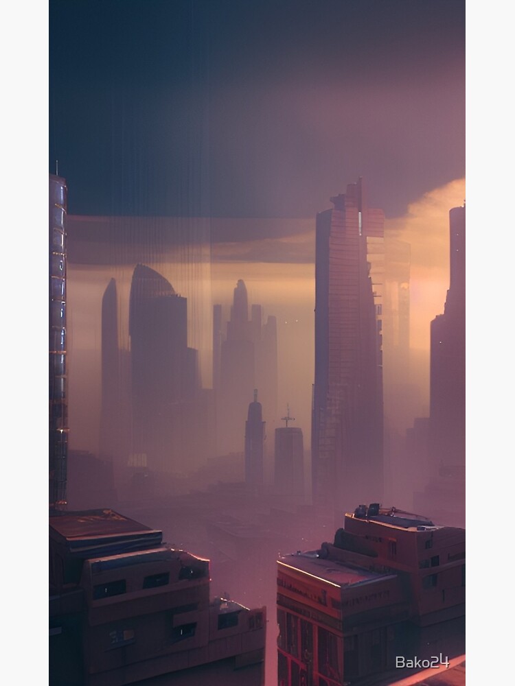 "'Scifi Background Asset - The Destroyed Future Dystopia City'" Poster ...
