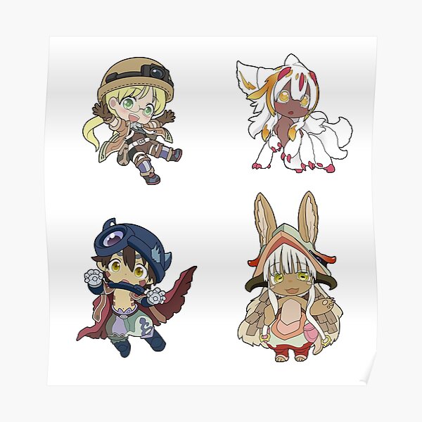 "Made In Abyss Chibis" Poster for Sale by ChibiCheems | Redbubble