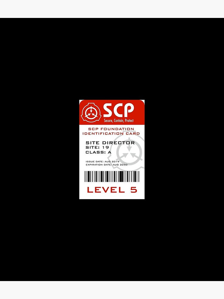 SCP-Foundation-Site-Director-Badge-Greeting-Card Backpack