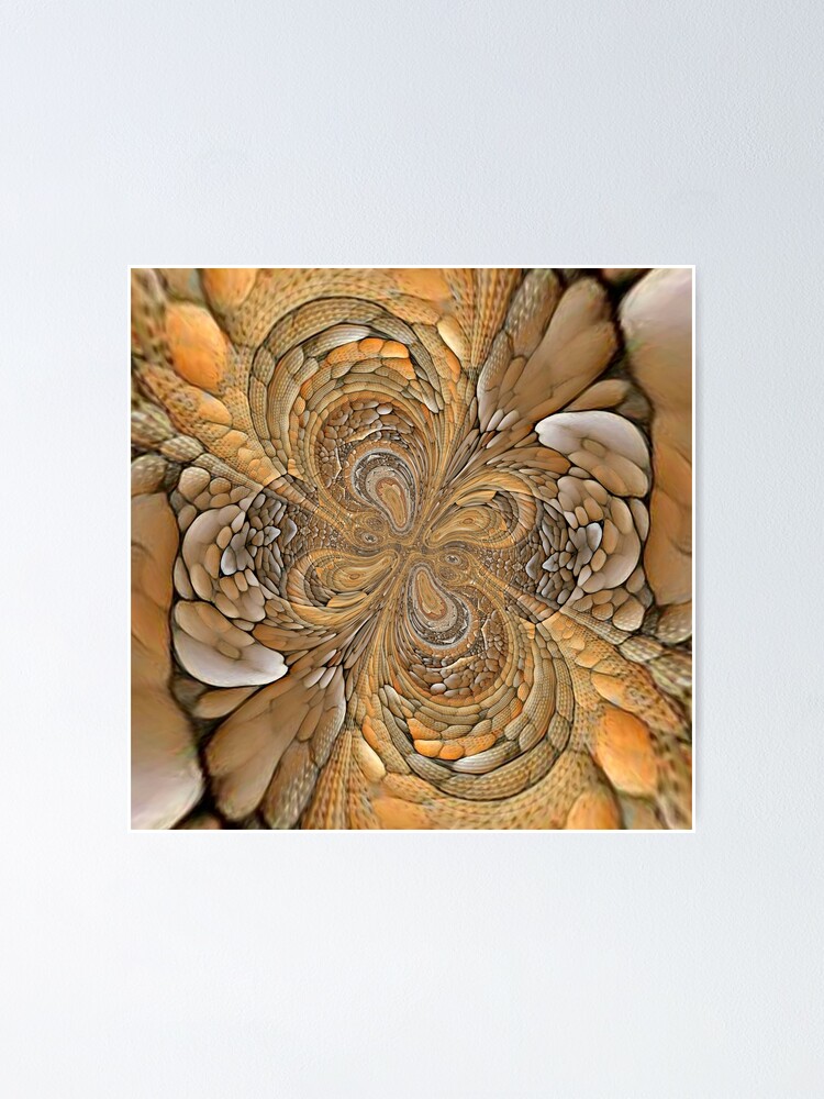 "folded cyclone style beach pebble pattern and design" Poster for Sale ...