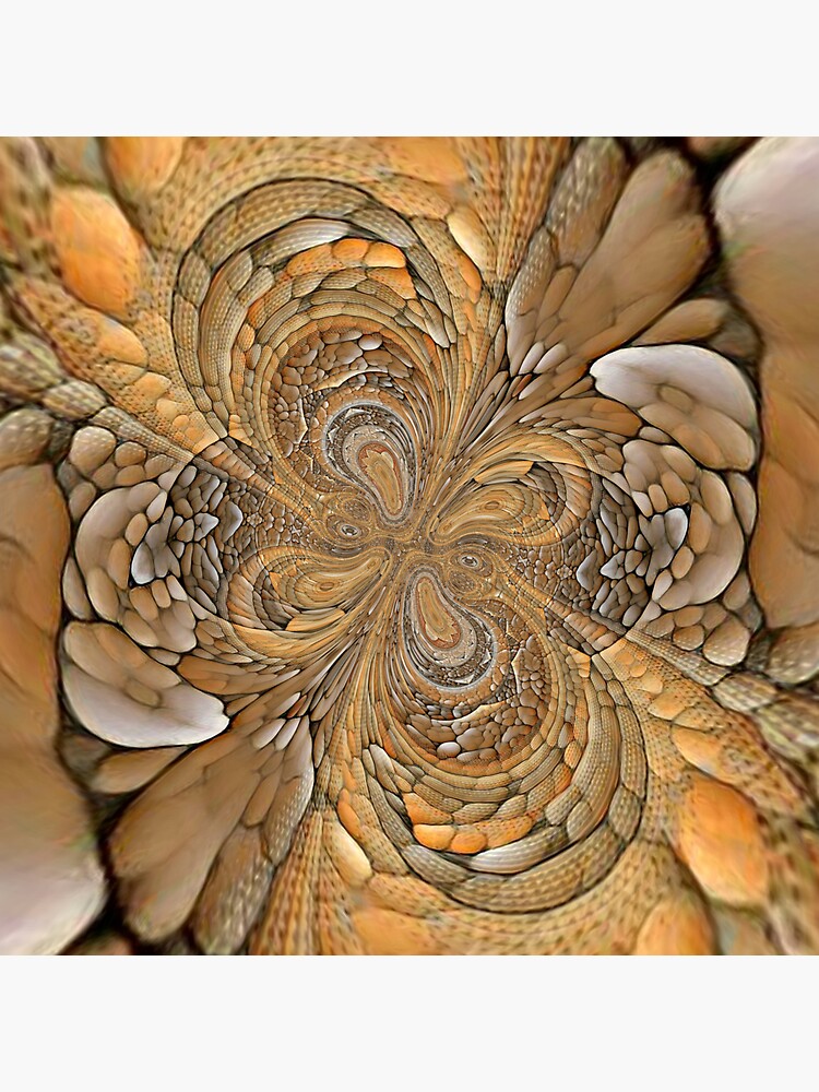 "folded cyclone style beach pebble pattern and design" Sticker for Sale ...