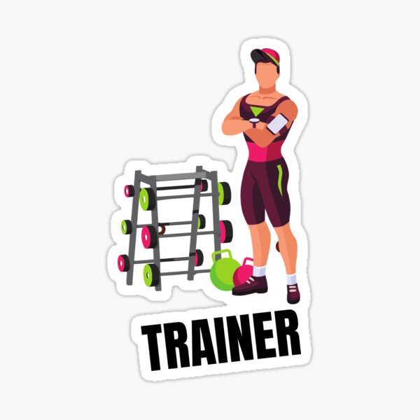 "TRAINER" Sticker for Sale by koolmart | Redbubble
