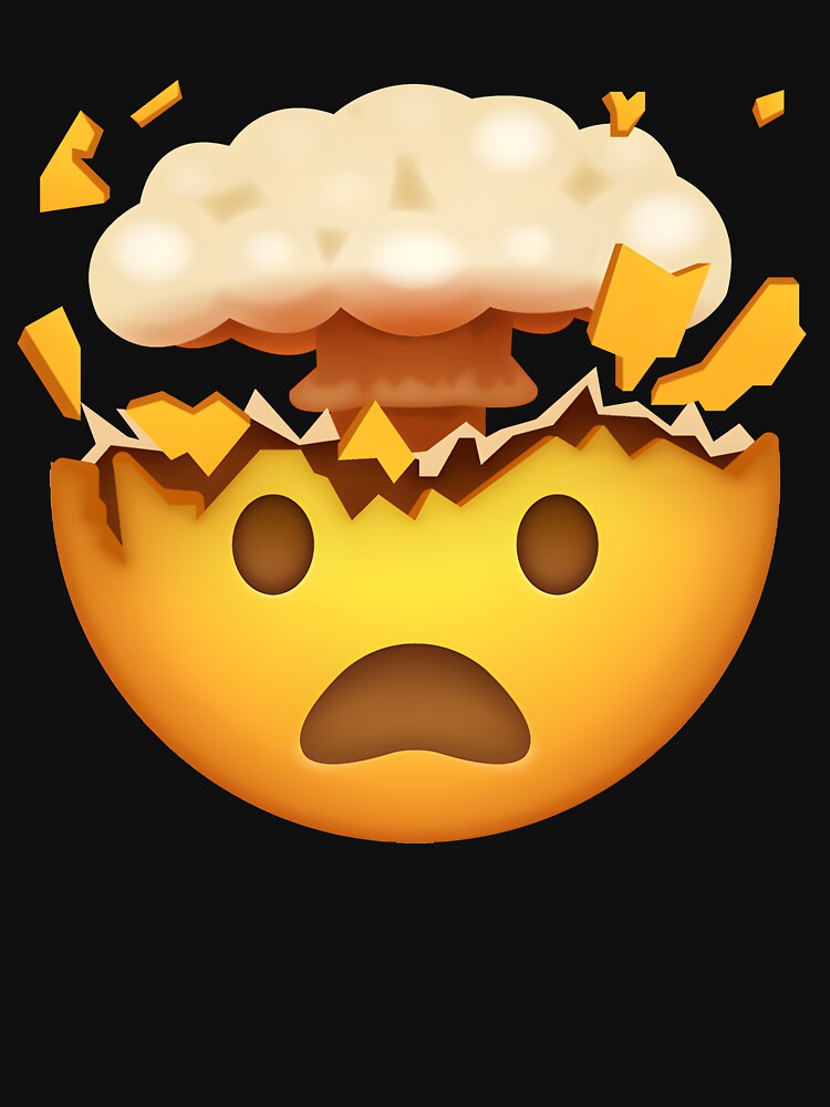 "" Exploding Face Emoji "" T-shirt for Sale by HermiDecke | Redbubble ...